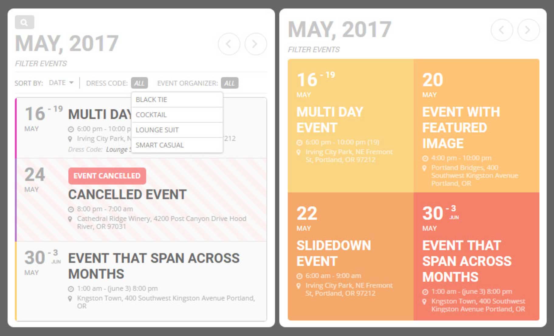 EventOn WordPress Event Calendar Plugin WorldPress IT