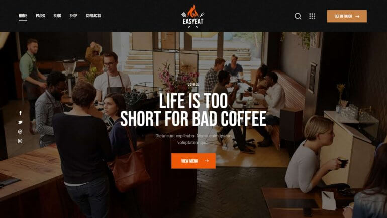 12 Best Coffee Shop WordPress Themes 2025
