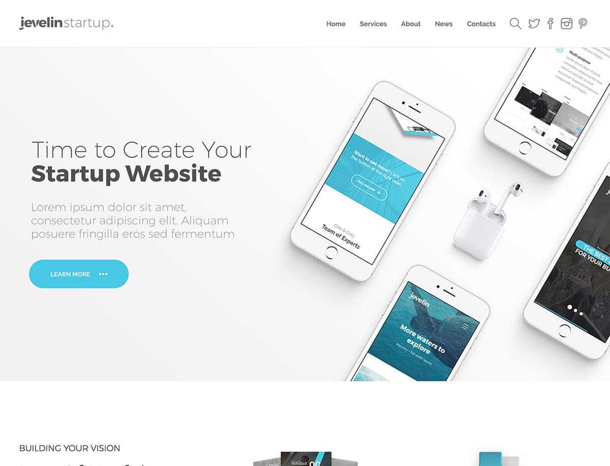 24 Best WordPress Themes for Startups 2025