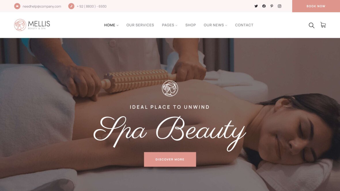 24 Best Spa, Beauty & Hair Salon WordPress Themes 2025