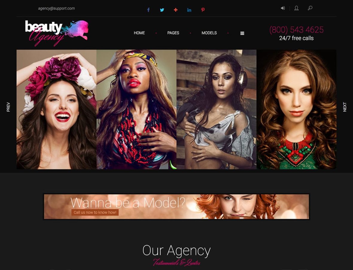 10 Best Model Agency WordPress Themes 2025