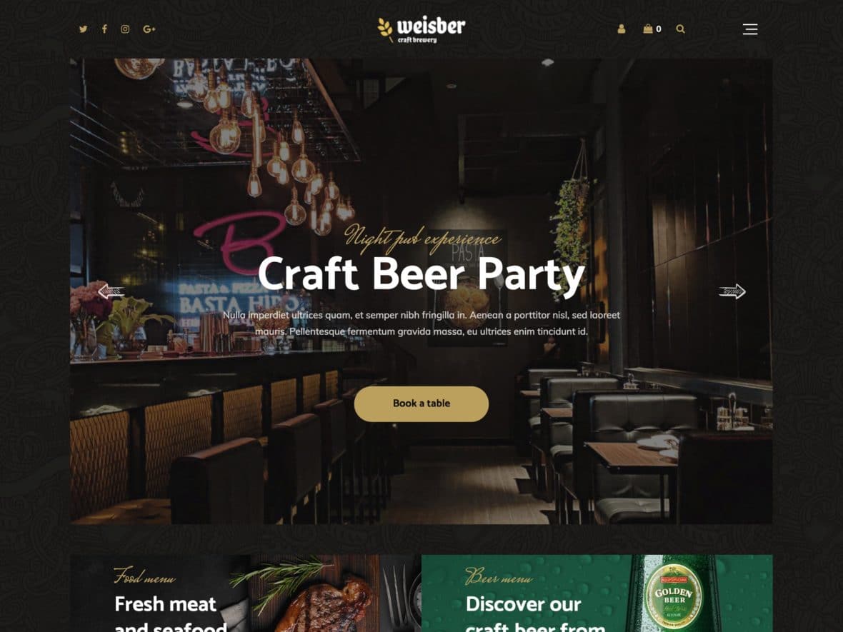 11 Best Bar & Pub WordPress Themes 2025