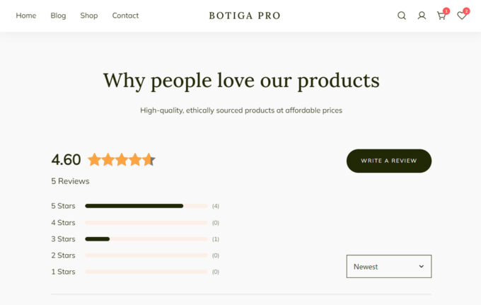 Botiga: Fast & Lightweight WooCommerce WordPress Theme