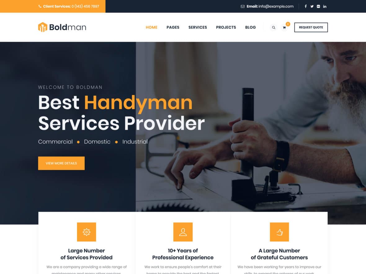 12 Best WordPress Themes for Electricians 2025