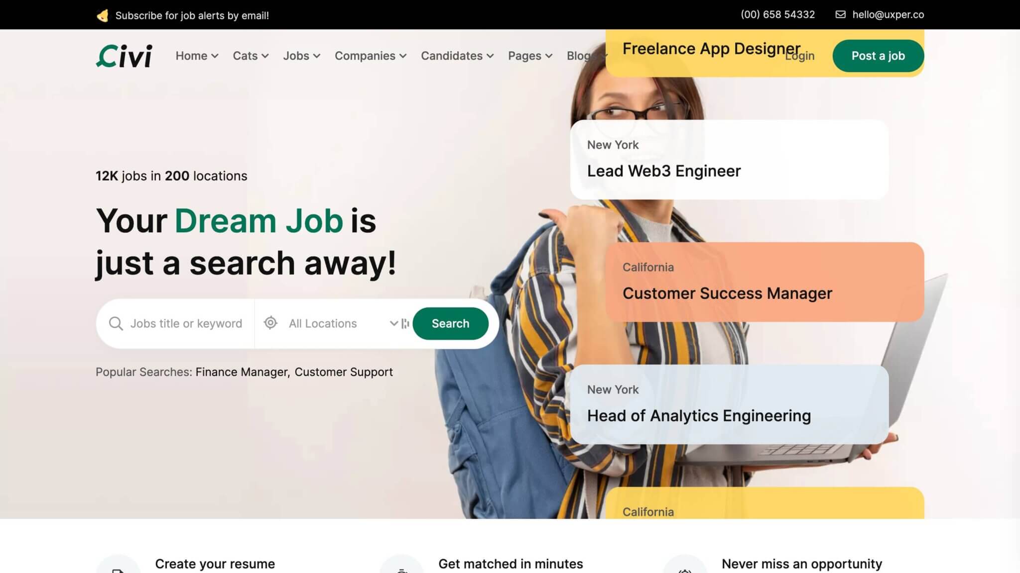 20 Best Job Board WordPress Themes 2025