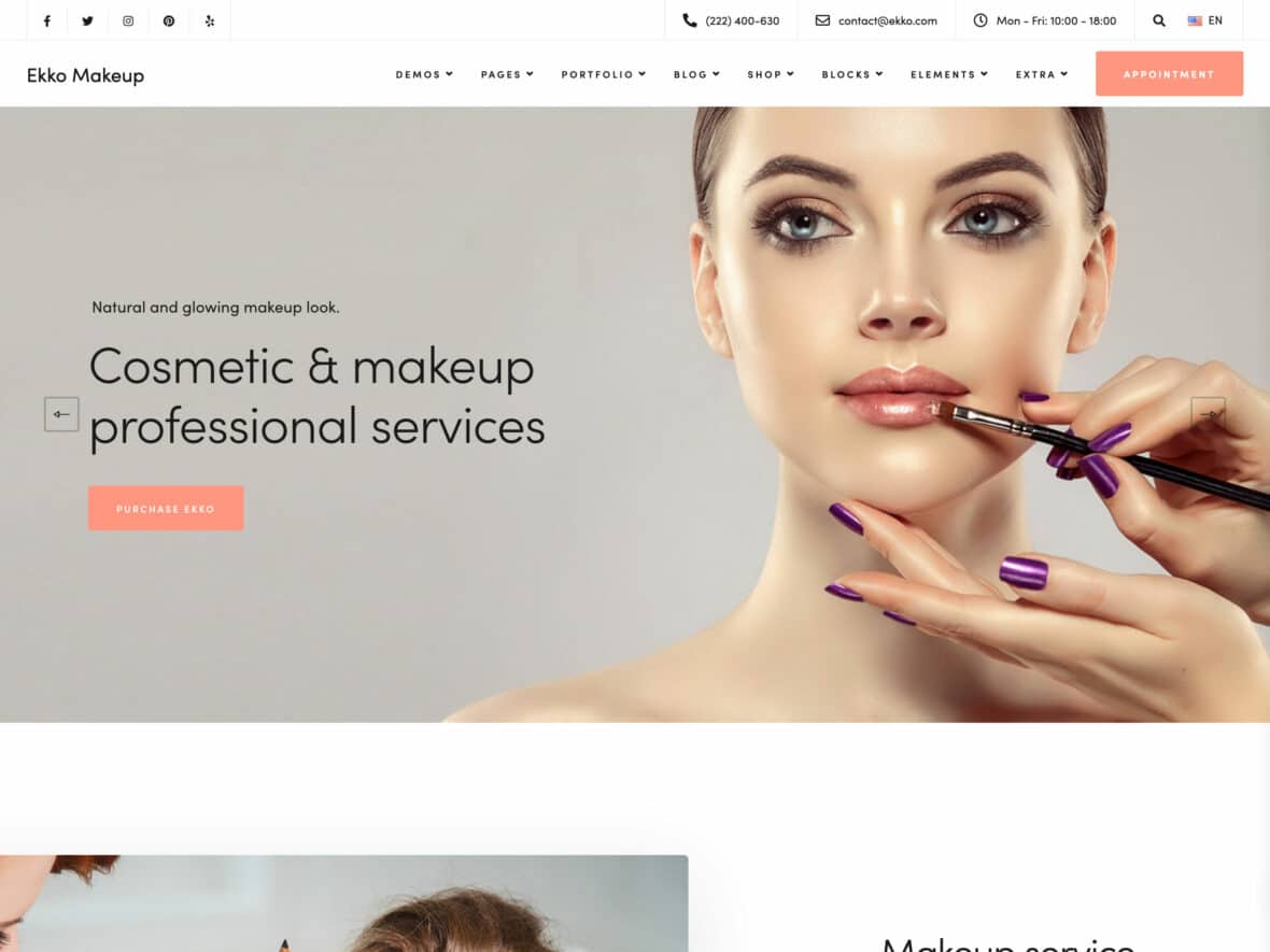4 Best WordPress Themes for Makeup Artists 2025