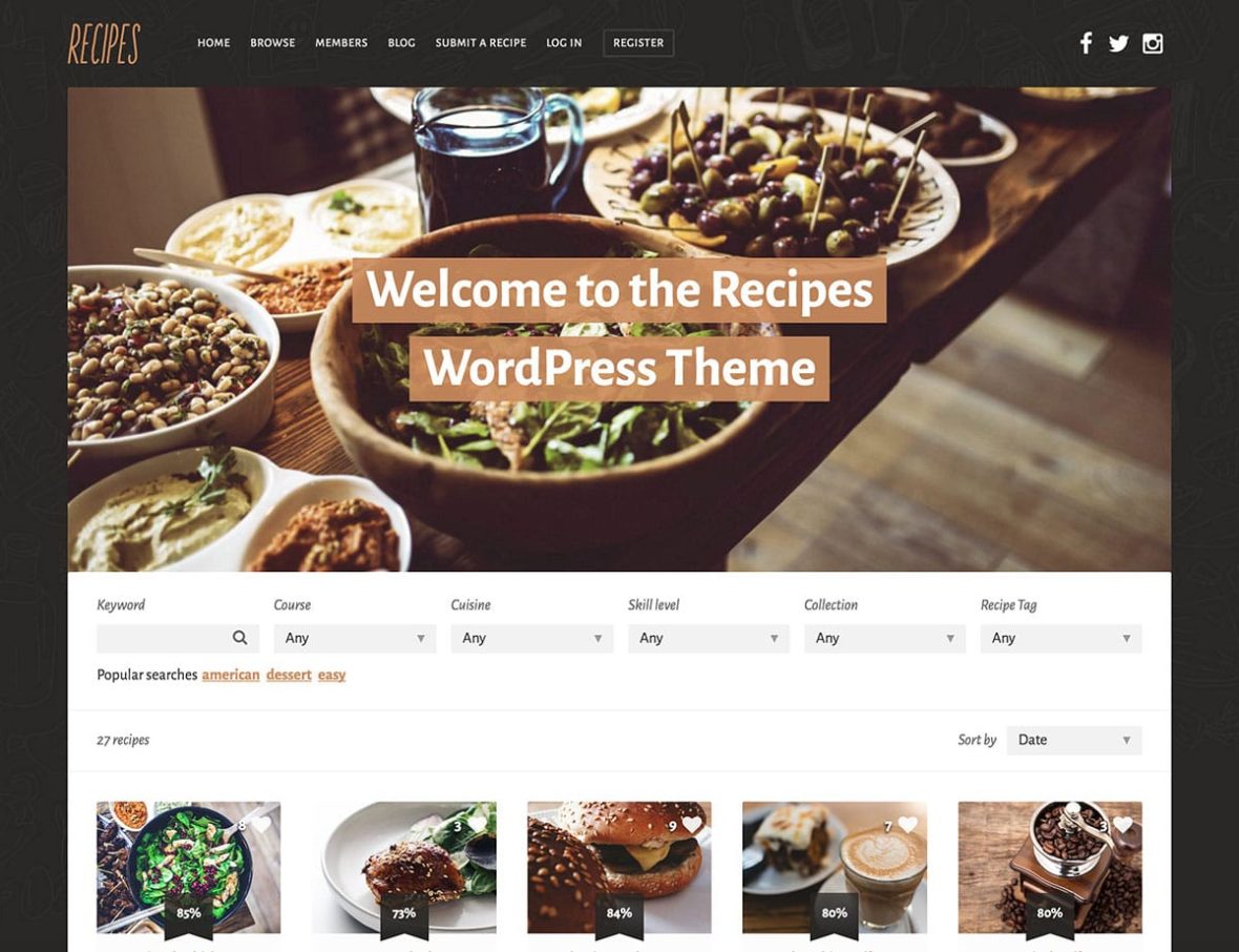16 Best Food WordPress Themes for Sharing Recipes 2025