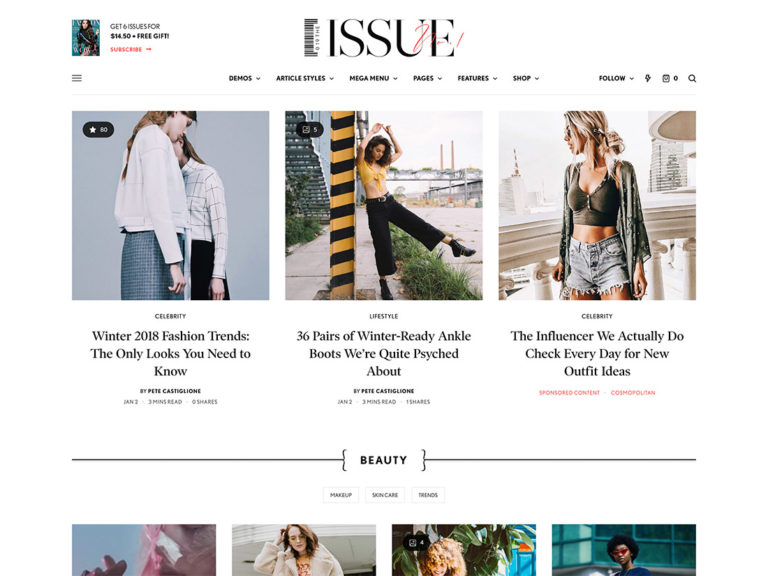 20+ Best Fashion Blog & Magazine WordPress Themes 2023 - aThemes